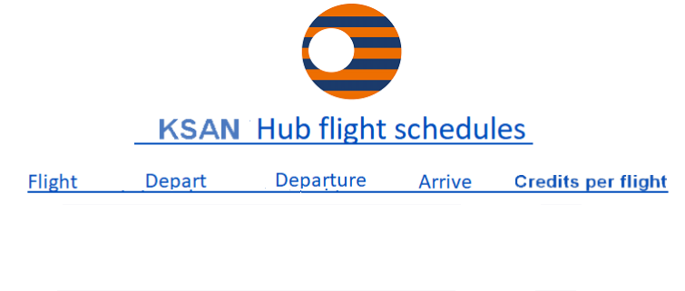 Flight Schedules – Jet-in Virtual Airways